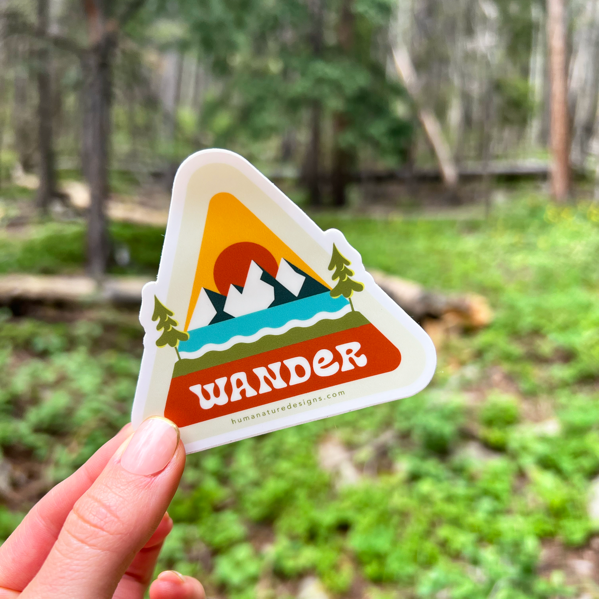 Wander Sticker & Decal - Mountain Adventure Sticker, Die-Cut | Gifts ...