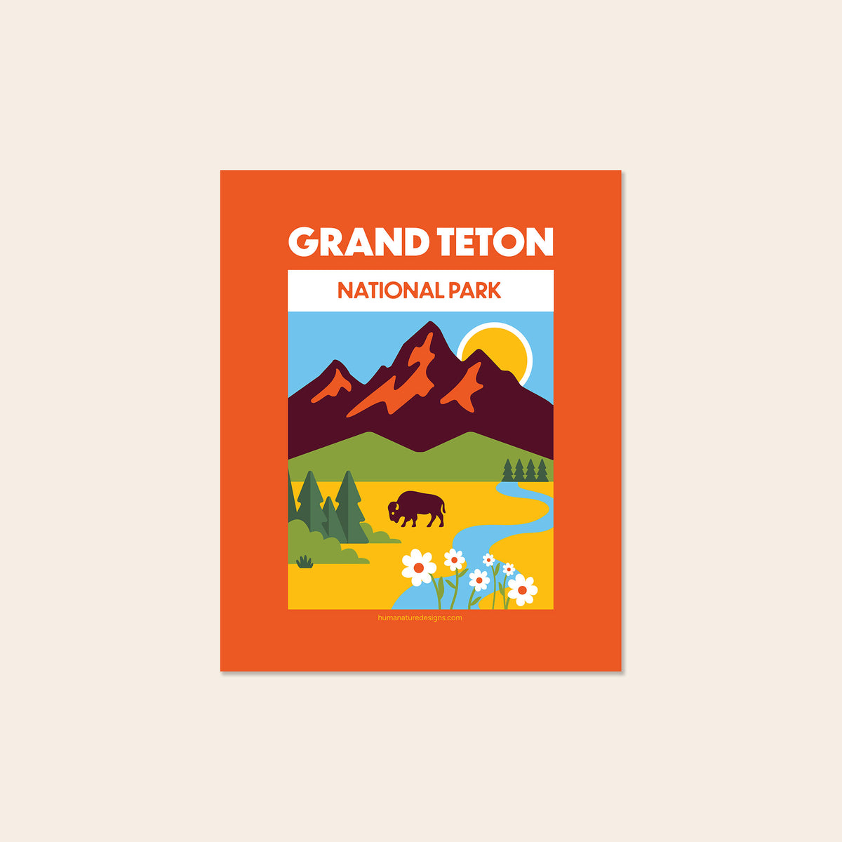 Grand Teton Travel Print - Grand Teton National Park Wall Art (8x10 ...